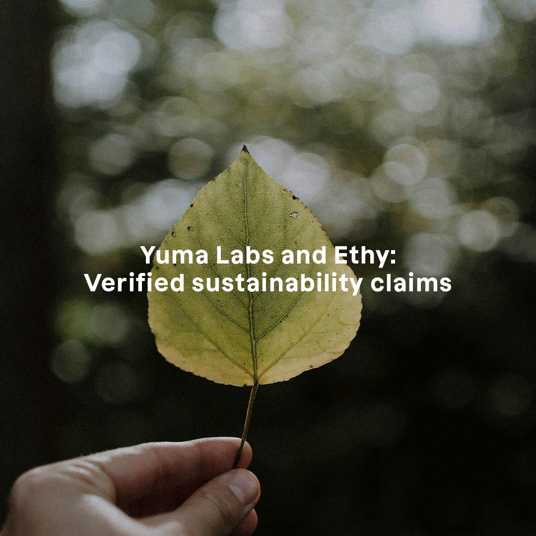 Yuma Labs and Ethy: Verified sustainability claims - Yuma Labs