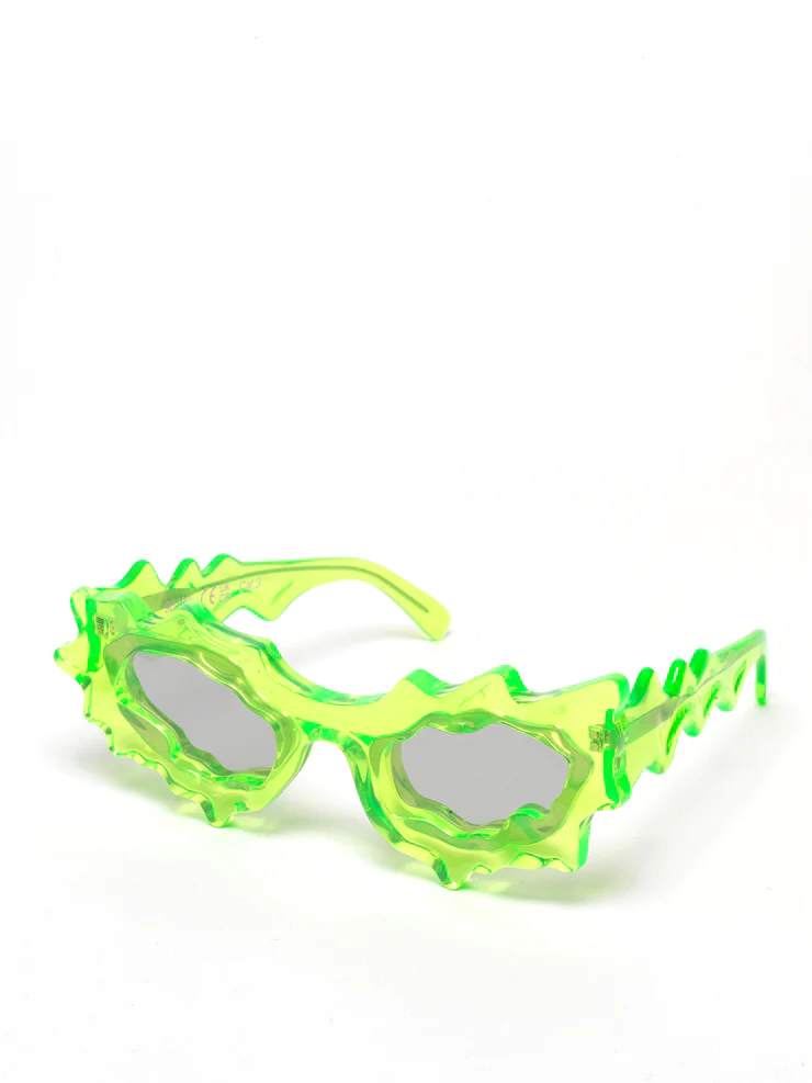 Florentina Leitner - Spike Sunglasses / Neon Green - Yuma Labs
